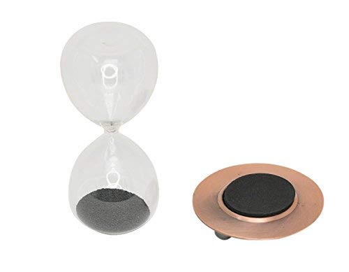 Geekfts Magnetic Hourglass Glass Sand Timer 7Inches