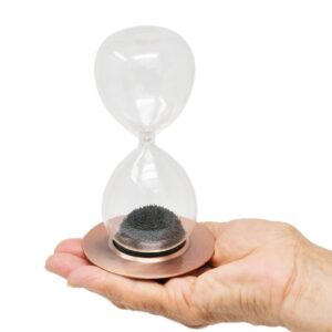 Geekfts Magnetic Hourglass Glass Sand Timer 7Inches