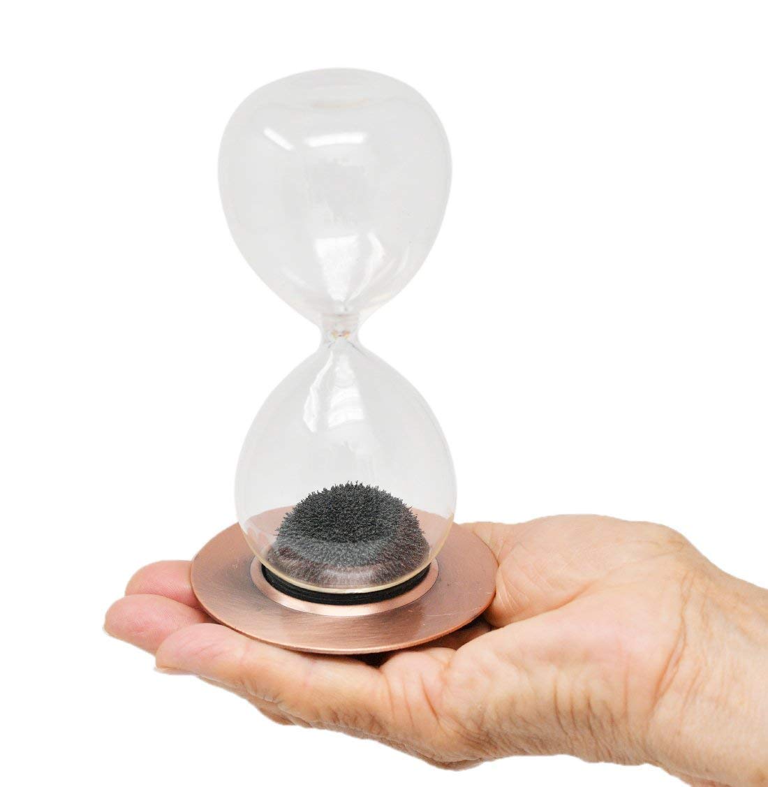 Geekfts Magnetic Hourglass Glass Sand Timer 7Inches