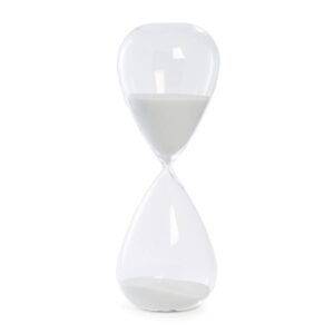 Bey-Berk 90-Minute Crystal Sand Timer with Red Orange Sand