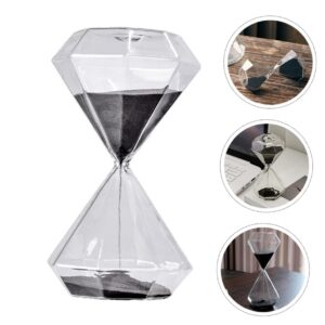 STOBOK Hourglass Desktop Clock Glass Multifunction Timer Gift Triangle Chic to Rotate Accessories Liquid Sand Clock Child High Borosilicate Glass Decorative Sand Decorate Sports