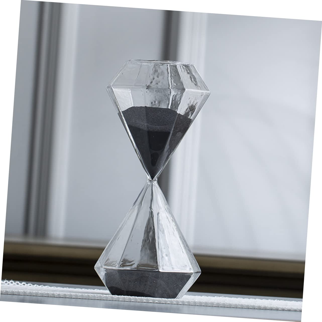 STOBOK Hourglass Desktop Clock Glass Multifunction Timer Gift Triangle Chic to Rotate Accessories Liquid Sand Clock Child High Borosilicate Glass Decorative Sand Decorate Sports