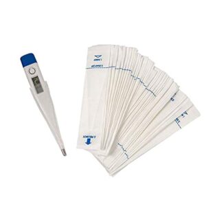 100 pcs disposable digital thermometer probe covers universal electronic thermometer protective sleeves (as shown, 11 3cm)