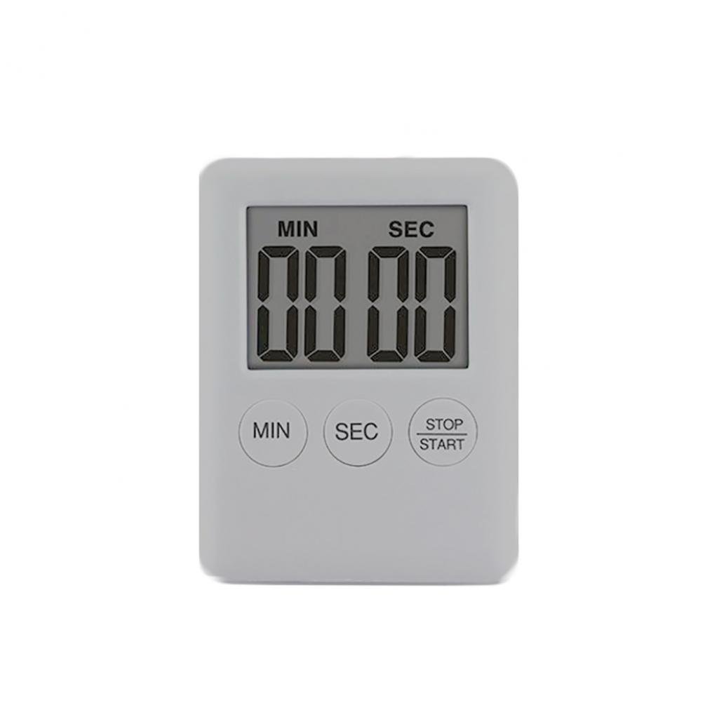 YiiLshaoqx Magnetic Square LCD Digital Timer Kitchen Cooking Countdown Alarm Clock Tools - Silver