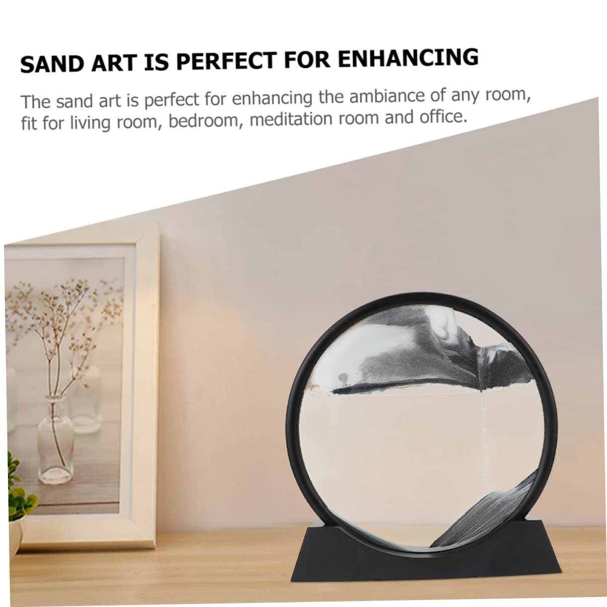 Abaodam 3D Sand Painting Hourglass Sand Art Liquid Motion Bookshelf Decoration Sand Painting Art Flowing Sand Picture Moving Sand Art Large Desktop Art Toys 3D Sand Art Water Office Sports