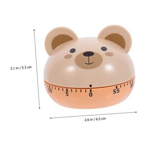 YARNOW 1pc Cartoon Timer Childrens Toy Wind up Timer Mechanical Timer Chef Shaped Mechanical Alarm Clock Kids Timer Boiling Egg Timer Learning Timer Vegetable Plastic Outside Work Counter