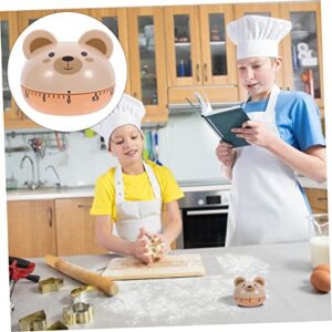 YARNOW 1pc Cartoon Timer Childrens Toy Wind up Timer Mechanical Timer Chef Shaped Mechanical Alarm Clock Kids Timer Boiling Egg Timer Learning Timer Vegetable Plastic Outside Work Counter