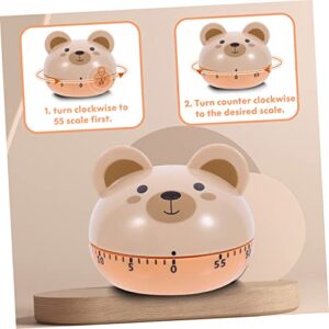 YARNOW 1pc Cartoon Timer Childrens Toy Wind up Timer Mechanical Timer Chef Shaped Mechanical Alarm Clock Kids Timer Boiling Egg Timer Learning Timer Vegetable Plastic Outside Work Counter