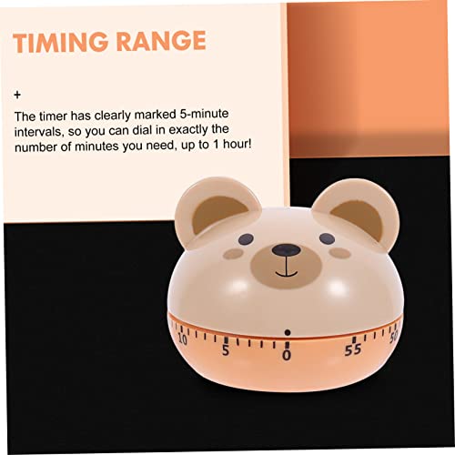 YARNOW 1pc Cartoon Timer Childrens Toy Wind up Timer Mechanical Timer Chef Shaped Mechanical Alarm Clock Kids Timer Boiling Egg Timer Learning Timer Vegetable Plastic Outside Work Counter