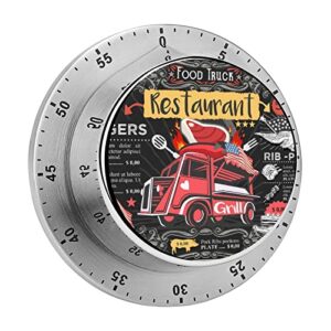 kitchen timer food truck classroom timer stainless steel countdown timer with magnetic backing