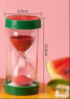 Colorful Fruit Hourglass Timer Sand Timer Sandglass Timer Sand Clock Timer for Games Classroom Home Office Kiwi Fruit 30mins