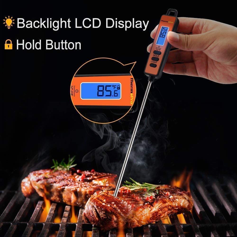 ThermoPro TP01A Digital Meat Thermometer for Cooking+ThermoPro TP932 BBQ Grill Mat Set of 2 Grill Mats Non Stick Reusable