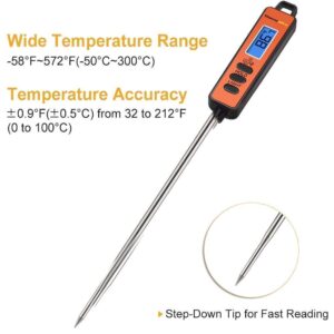 ThermoPro TP01A Digital Meat Thermometer for Cooking+ThermoPro TP932 BBQ Grill Mat Set of 2 Grill Mats Non Stick Reusable