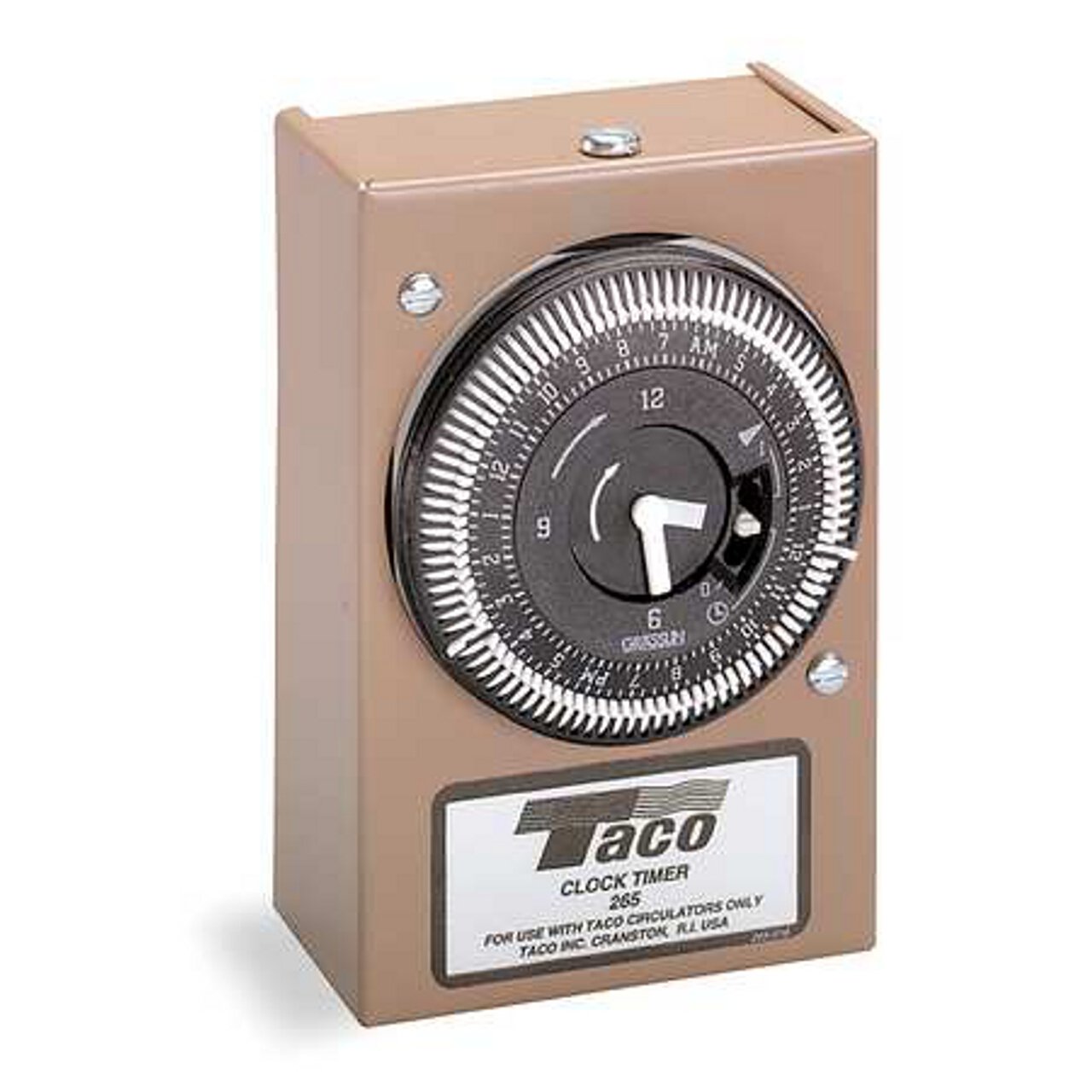 Taco T265-1 00 Analog Timer, Brown