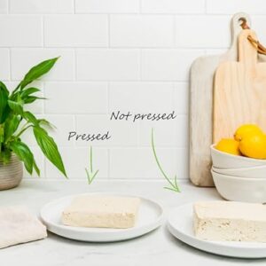 Tofuture Tofu Press - The Orginal and Best Tofu Press. Easily And Quickly Remove Water from Tofu to Improve the Flavor and give Perfect Texture Everytime, 6x5x3 inches