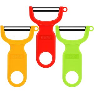 original vegetable peeler carbon steel blade 3-pack red/green/yellow