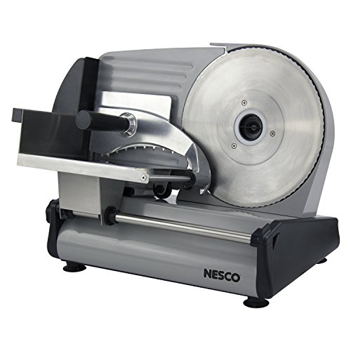 NESCO Stainless Steel Food Slicer Adjustable Thickness, 8.7",Silver