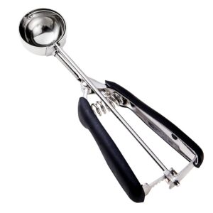 homure h cookie scoop 2 tablespoon, size #40 cookie dough scoop, 2 tbsp/ 30 ml/ 1 oz cookie scoop for baking, spring-loaded scoop, 18/8 stainless steel, comfortable grip