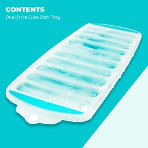 Jacent Resusable Silicone and Plastic Water Bottle Ice Cube Stick Tray, Easy Push & Pop Ice Cubes for Water Sports Bottle: 1 Pack