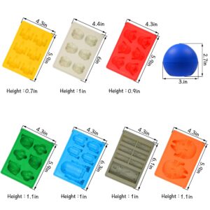 Set of Best10 Star Wars Silicone Ice Trays/Chocolate Molds: Stormtrooper, Darth Vader, X-Wing Fighter, Millennium Falcon, R2-D2, Han Solo, Boba Fett, and Death Star