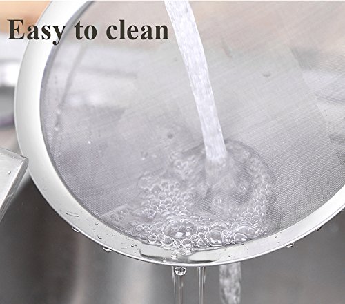 TEMCHY Hot Pot Fat Skimmer Spoon - Stainless Steel Fine Mesh Strainer for Skimming Grease and Foam