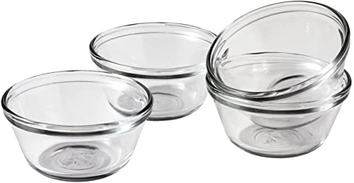 Anchor Hocking 6-Ounce Glass Custard Cups, Set of 4