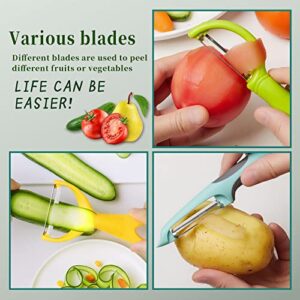 Potato Peeler Kitchen, Vegetable Peeler, for kitchenaid Restaurant Fruit and Vegetable Peeling, I and Y Type Peeler Stainless Steel Blades, Peel Vegetables, Apple, veggie, carrot, potatoes, Set of 3.