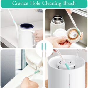 Small Cleaning Brushes for Household Cleaning,Crevice Cleaning Tool Set for Window Tracks Groove Humidifier Car Bottle Toilet Keyboard,Detail Tiny Scrub Cleaner Brush for Small Space Gaps Corner