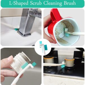 Small Cleaning Brushes for Household Cleaning,Crevice Cleaning Tool Set for Window Tracks Groove Humidifier Car Bottle Toilet Keyboard,Detail Tiny Scrub Cleaner Brush for Small Space Gaps Corner