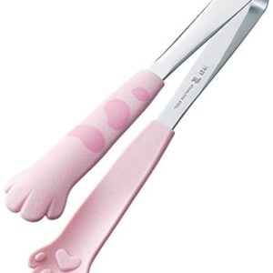 Miya Catch Cat Tongs, 7-Inch, Pink