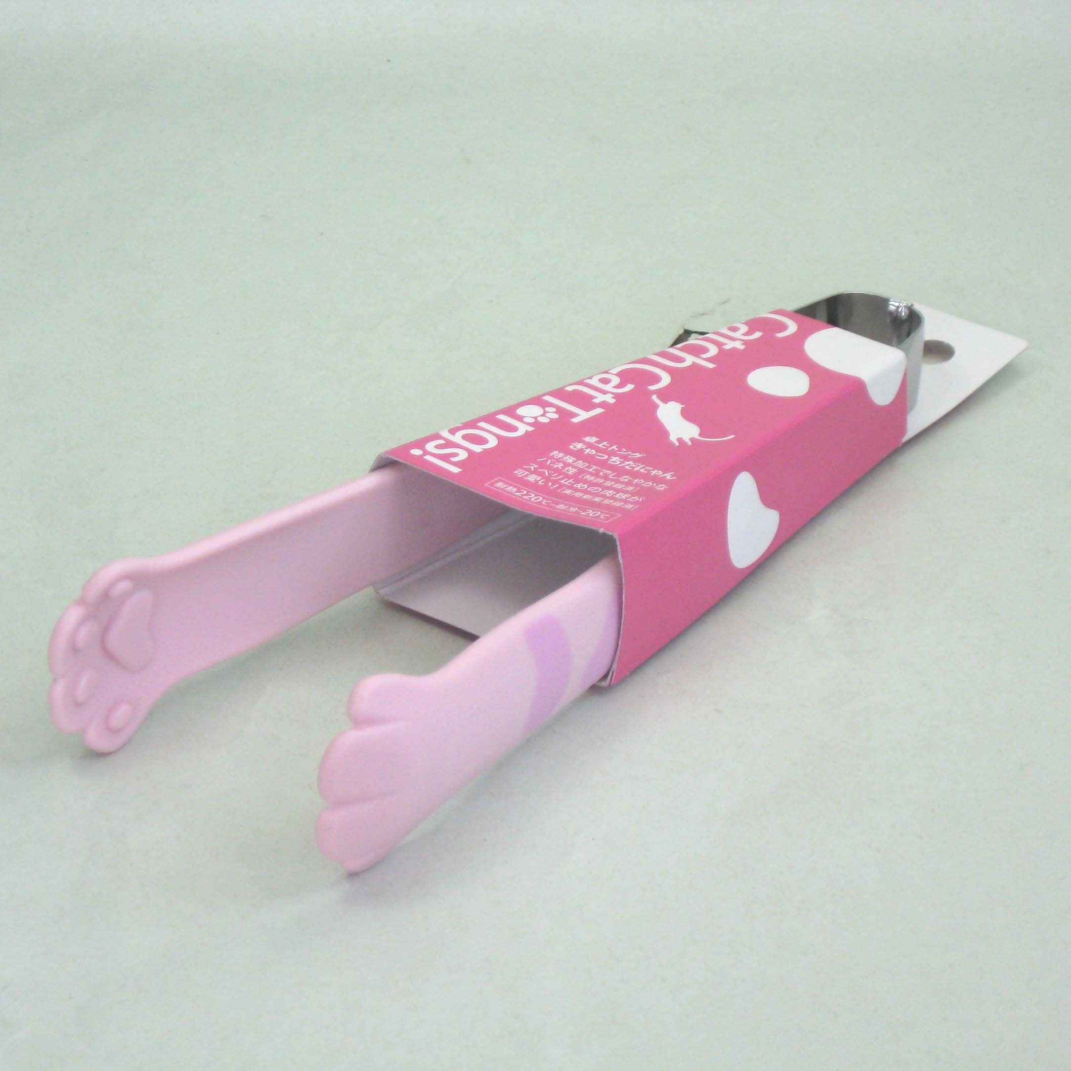 Miya Catch Cat Tongs, 7-Inch, Pink