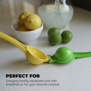 Culinary Elements Metal Lemon and Lime Squeezer: Manual Press, Easy to Use Citrus Juicer, Dishwasher Safe 1 pack