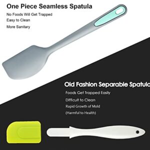 To encounter Silicone Spatula Set, 5 Pieces Seamless Spatula, Heat-Resistant Turner Spatulas, Nonstick for Baking, Cooking & Mixing, Dishwasher Safe