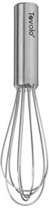 tovolo 6" mini stainless steel whisk - small kitchen gadget & utensil for baking, cooking, whipping, mixing, egg beating, & essentials / dishwasher-safe