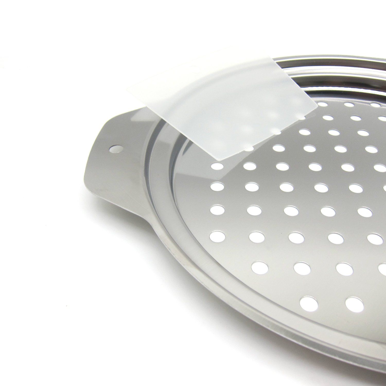 Hicook Stainless Steel Spaetzle Maker Lid with Scraper Traditional German Egg Noodle Maker Pan Pot Spaghetti Strainer