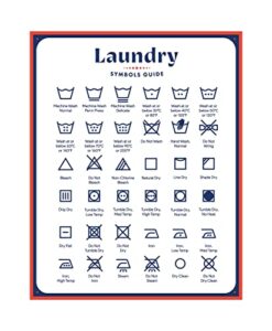 laundry symbols magnet guide