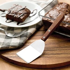 Fox Run - 5341 Fox Run Cookie/Brownie Spatula, 1 x 2.25 x 7 inches, Stainless Steel/Wood