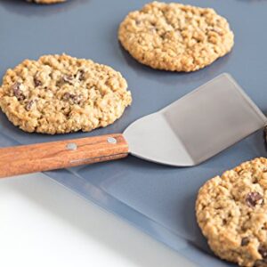 Fox Run - 5341 Fox Run Cookie/Brownie Spatula, 1 x 2.25 x 7 inches, Stainless Steel/Wood