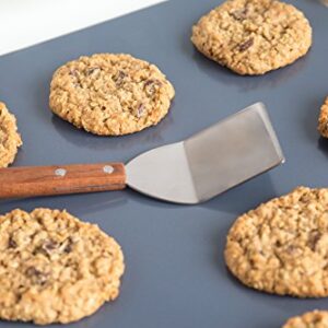 Fox Run - 5341 Fox Run Cookie/Brownie Spatula, 1 x 2.25 x 7 inches, Stainless Steel/Wood