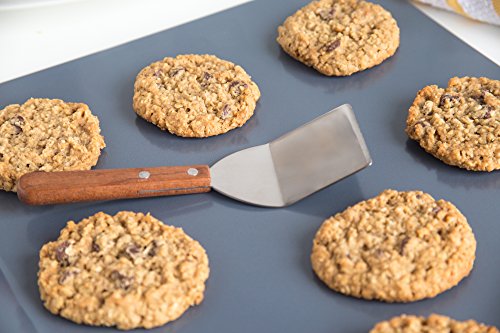 Fox Run - 5341 Fox Run Cookie/Brownie Spatula, 1 x 2.25 x 7 inches, Stainless Steel/Wood