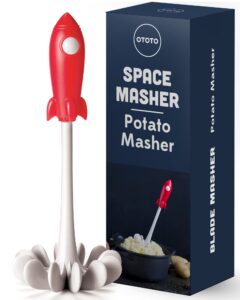 ototo space masher potato masher - multi-functional cooking gifts for home and kitchen - heat resistant rocket masher for potato, guacamole, pumpkin, hamburgers