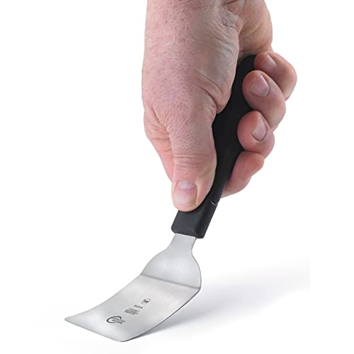 Mercer Culinary Millennia Mini Turner/Spatula, 2.5 Inch x 2.5 Inch Blade, Black Handle