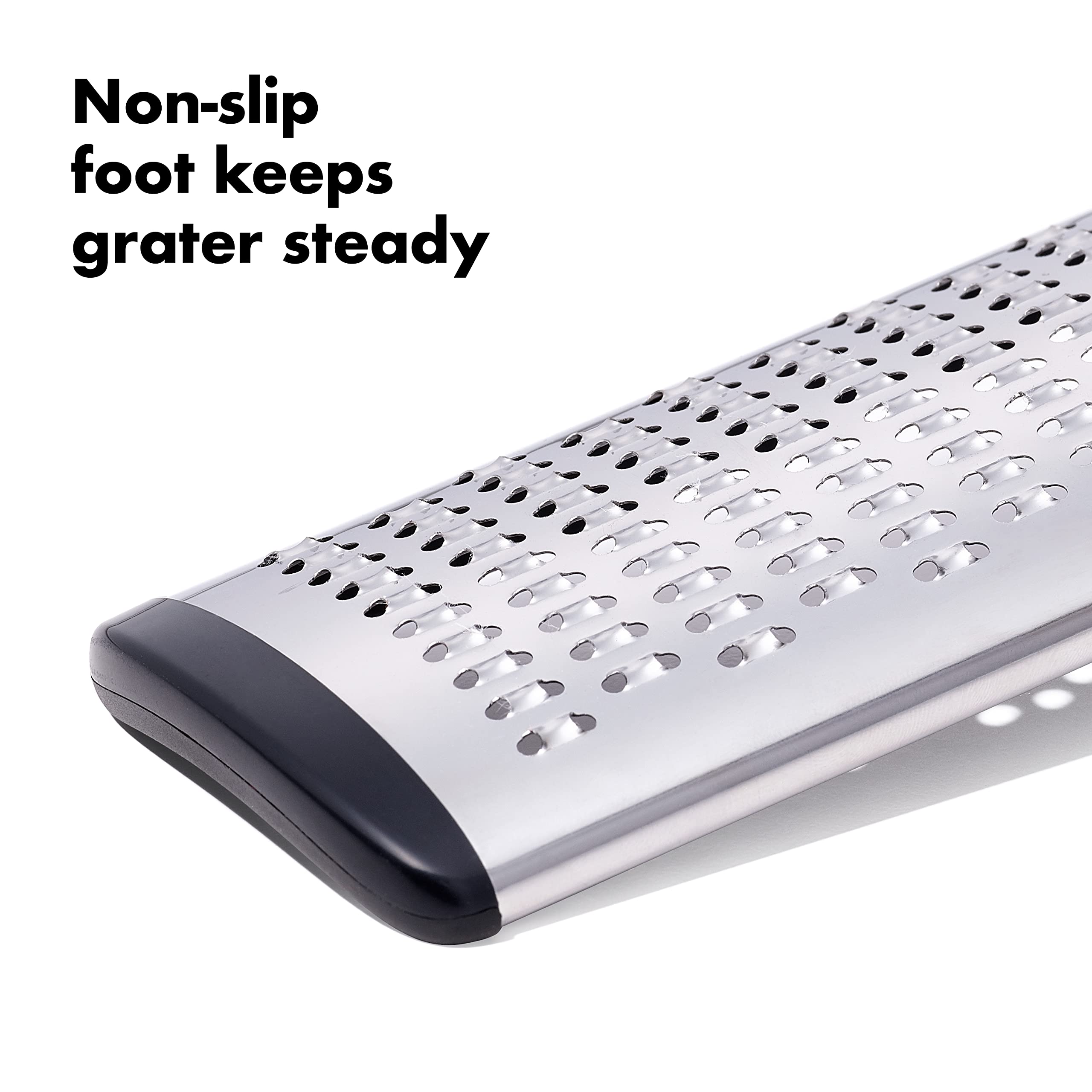 NEW OXO Good Grips Grater, Stainless Steel, Black