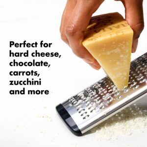 NEW OXO Good Grips Grater, Stainless Steel, Black