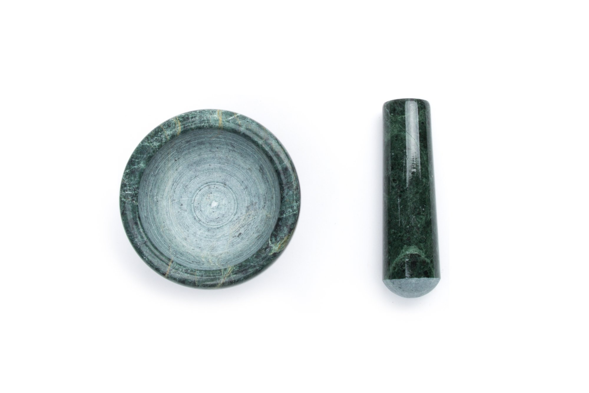 Fox Run Marble Mortar and Pestle, Green , 3"