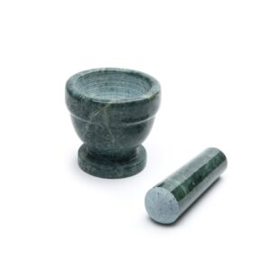 Fox Run Marble Mortar and Pestle, Green , 3"