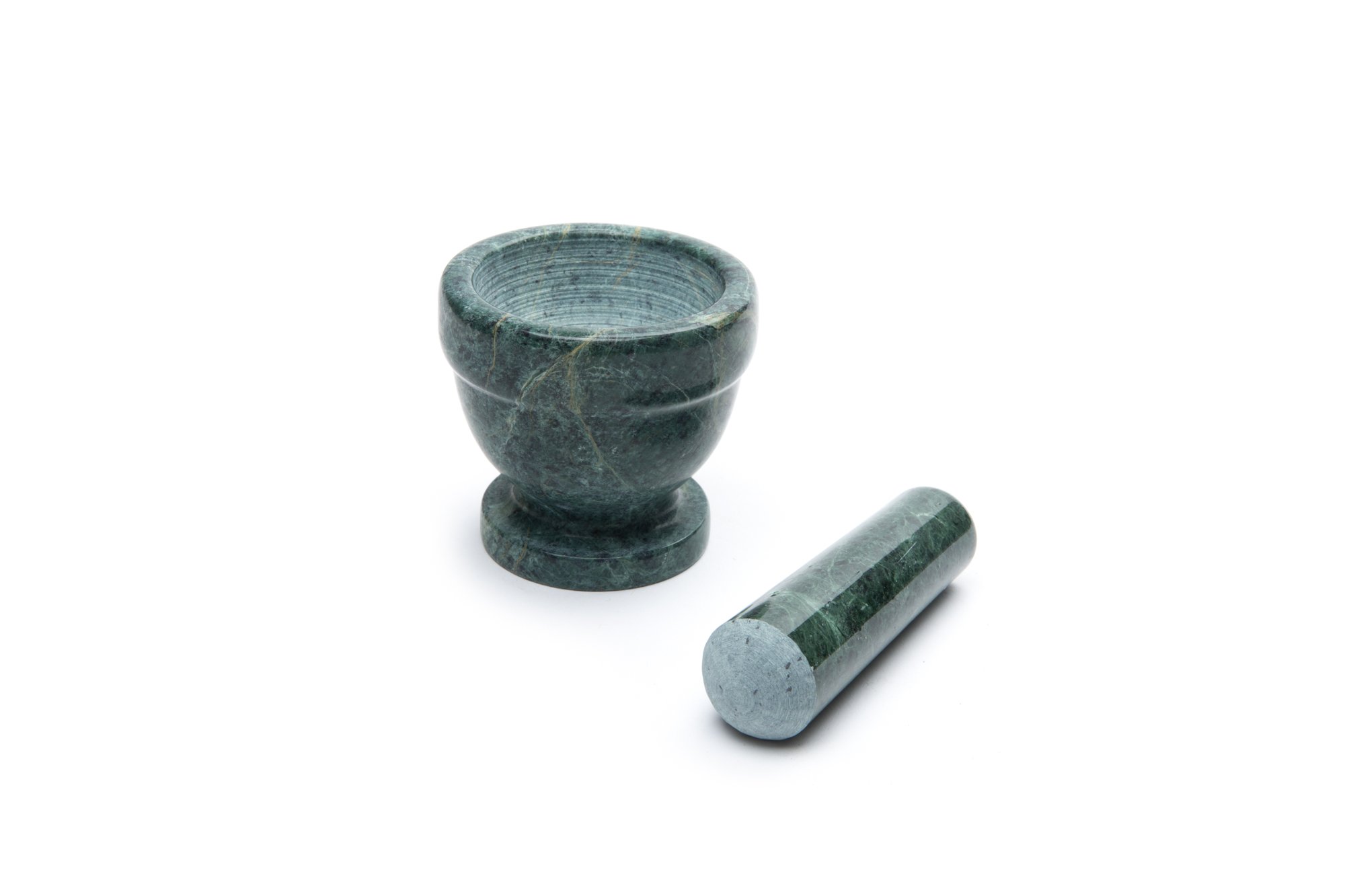 Fox Run Marble Mortar and Pestle, Green , 3"