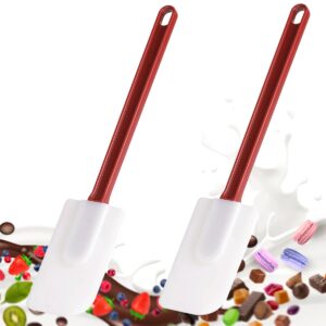 flexible rubber spatulas, silicone spatula set, soft rubber spatula scraper 9.5 inches, commercial spatula, silicone scraper spatula, silicone rubber spatula set resistant to 500℉ (2 scrapers 9.5")