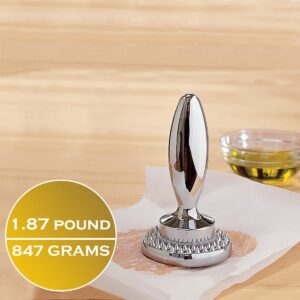 Reversible Meat Tenderizer and Pounder Dual Sided Meat Tenderizer Mallet Marinating Prep Tool