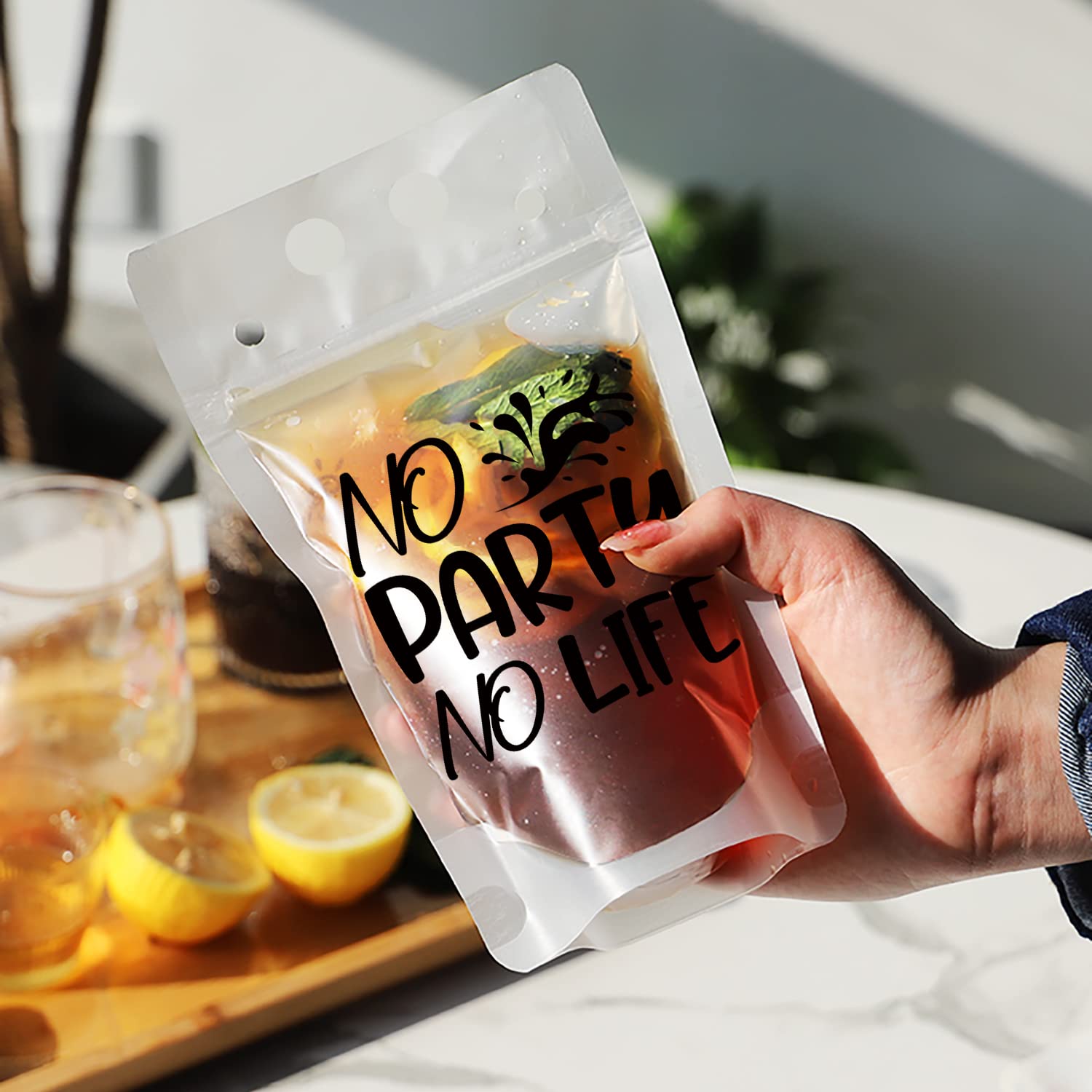 40 Sets Drink Pouches for Adults with Straws,Plastic Drink Bags with Zipper Party Beverage Bags,Bachelorette Party favors juice Party pouches for adults(10 Styles)